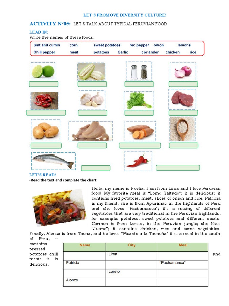 Worksheet N°02 | PDF | Home Economics | Food Ingredients