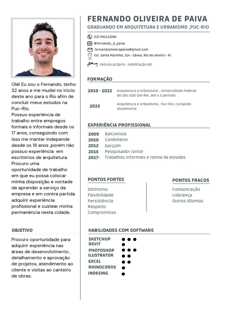 Curriculo Fernando Oliveira | PDF