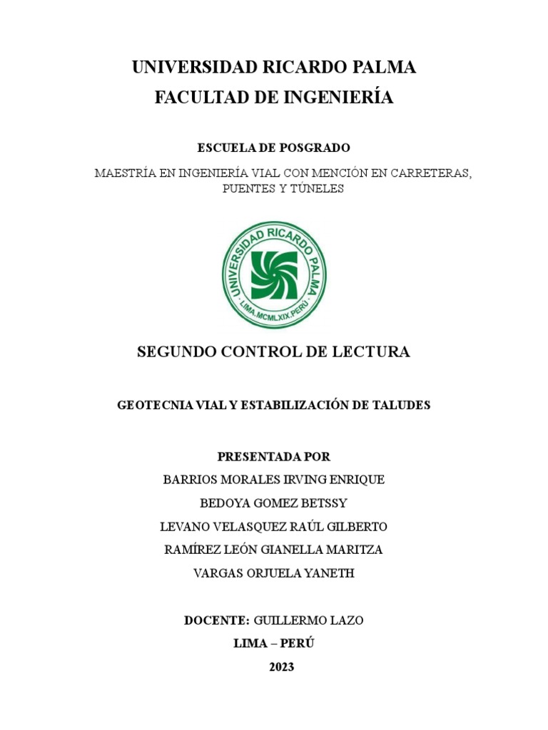 Segundo Control de Lectura - G1 | PDF | Integral | Medición
