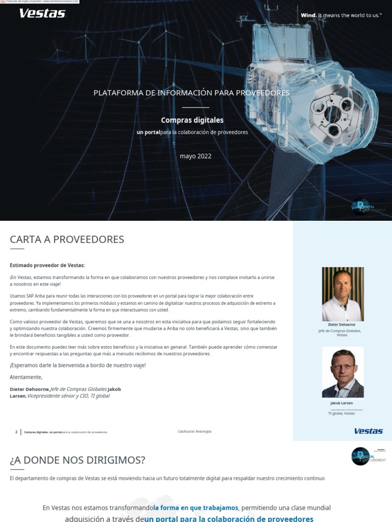 Supplier Information Deck and Faq | PDF | Planificación de recursos ...