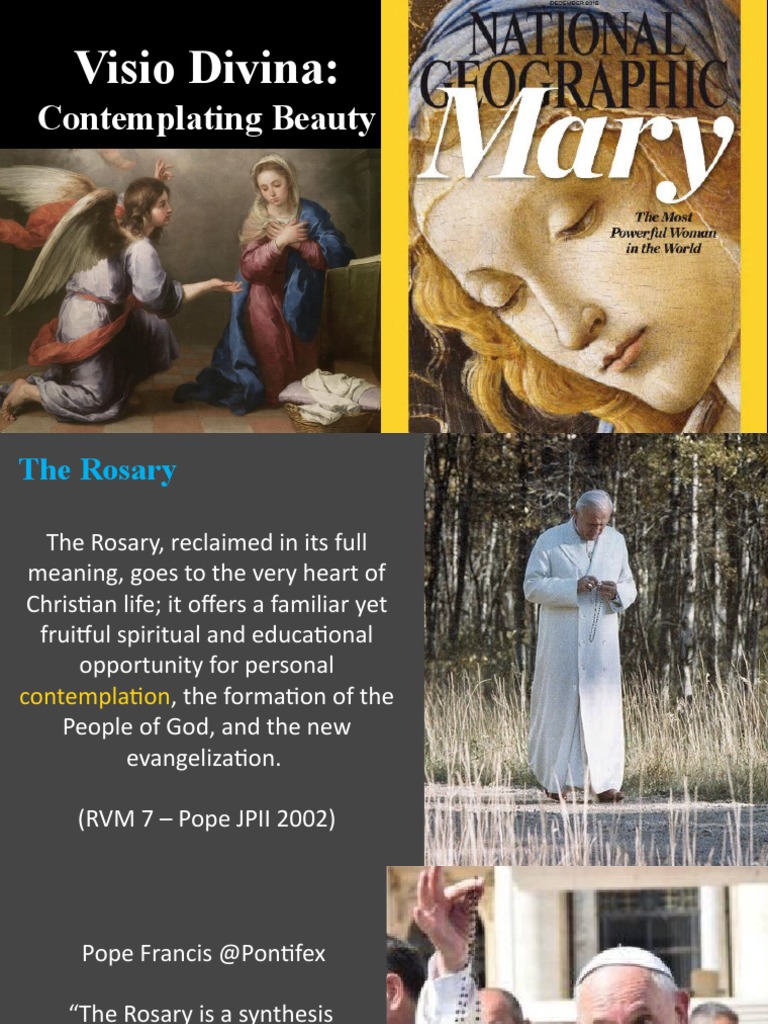 Visio Divina Contemplating Beauty 2019 | PDF | Mary, Mother Of Jesus ...