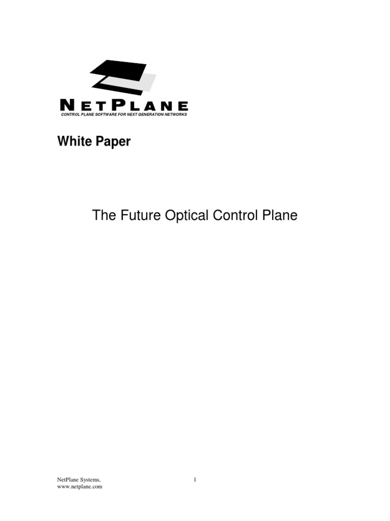 Future Optical Control Plane | PDF | Networking | Multiprotocol Label ...