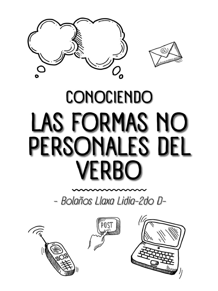 Las Formas No Personales Del Verbo 123 | PDF | Verbo | Conjugación ...