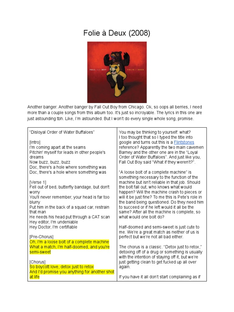 Fob Lyrics - PT | PDF