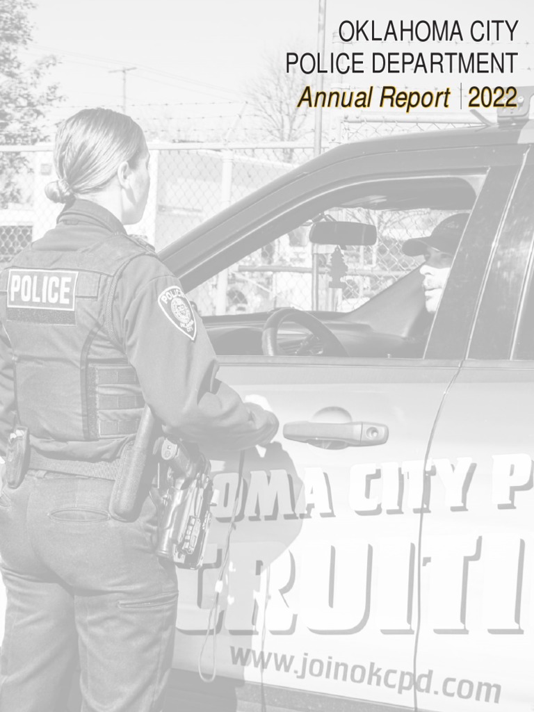OKCPD 2022 Annual Report | PDF | Uniform Crime Reports | Hazards