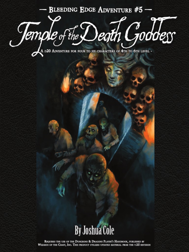 Adventure 5 - Temple of The Death Goddess | PDF | D20 System