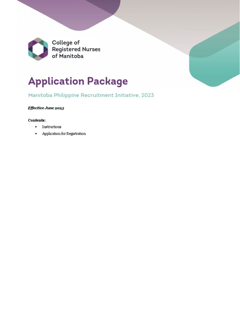 Application Package Ien Philippines Recuit 2023 Final Pdf