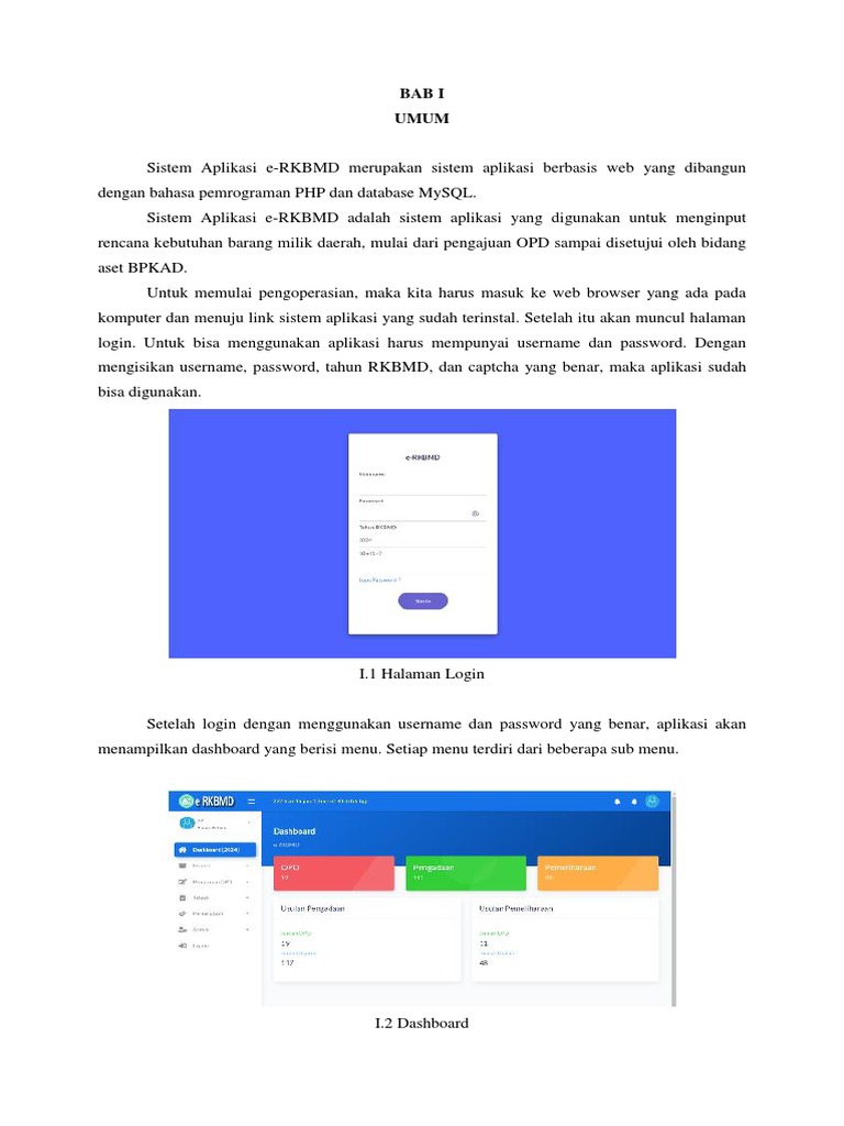 Manual Book e-RKBMD | PDF