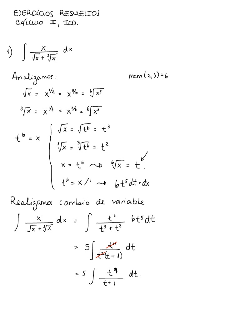 Ejercicios Resueltos Integrales | PDF
