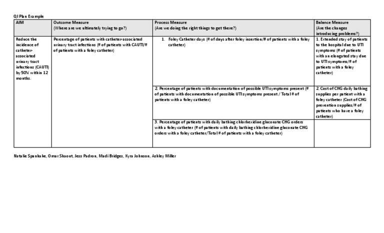 Qi Plan | PDF | Urinary Tract Infection | Medical Specialties