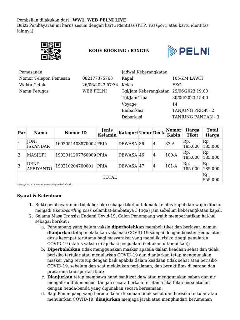 Eticket R3XGTN | PDF