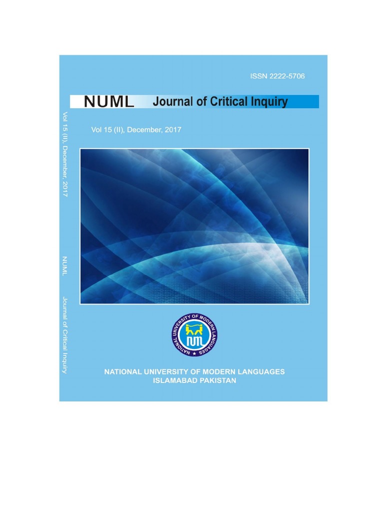 NUML JCI ISSN 2222-5706 Vol 15 (II), Dec, 2017 | PDF | Orientalism ...