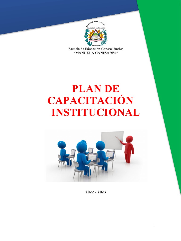 Plan de Capacitacion Institucional - 2023 | PDF | Enseñando | Plan de estudios