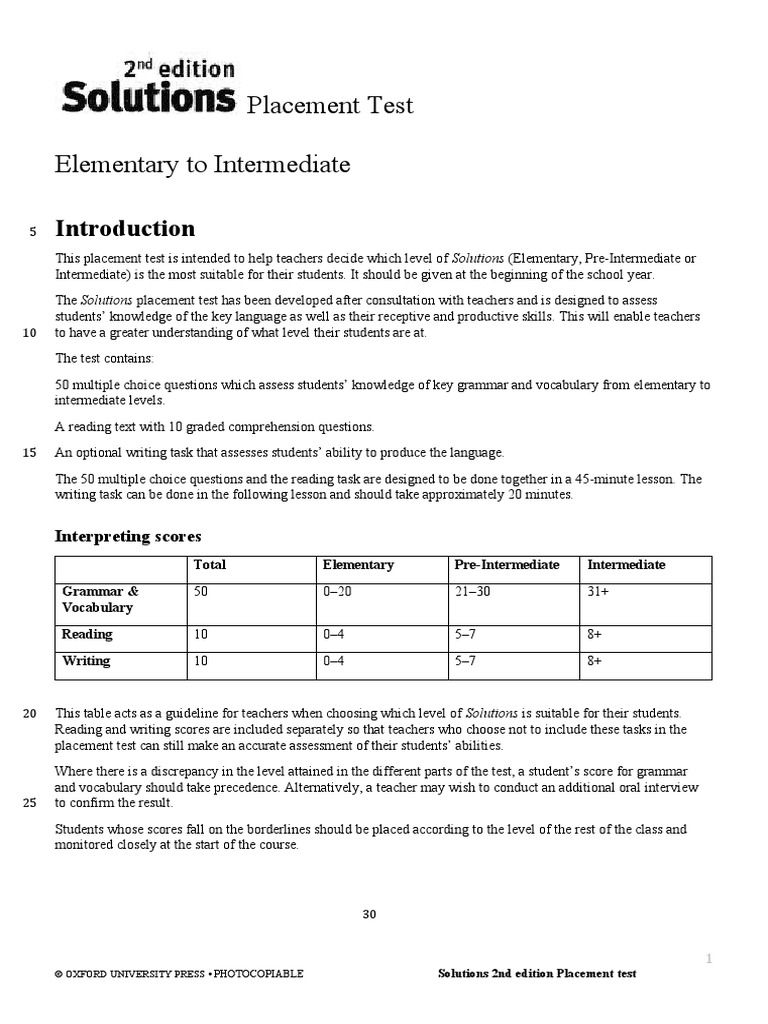 Test de Ingles | PDF | Middle Schools | Multiple Choice
