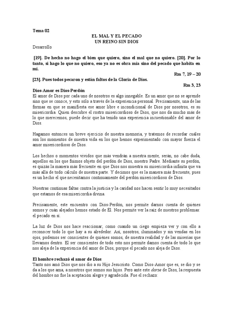 El Pecado | PDF | Pecado | Amor