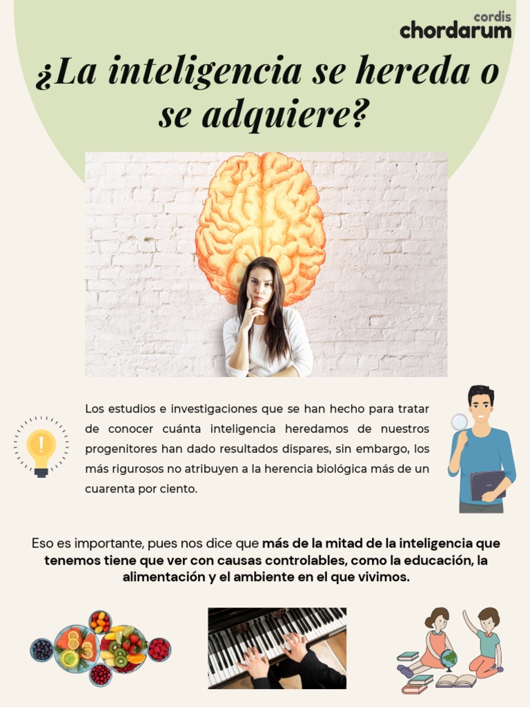 ¿La inteligencia se hereda o se adquiere | PDF