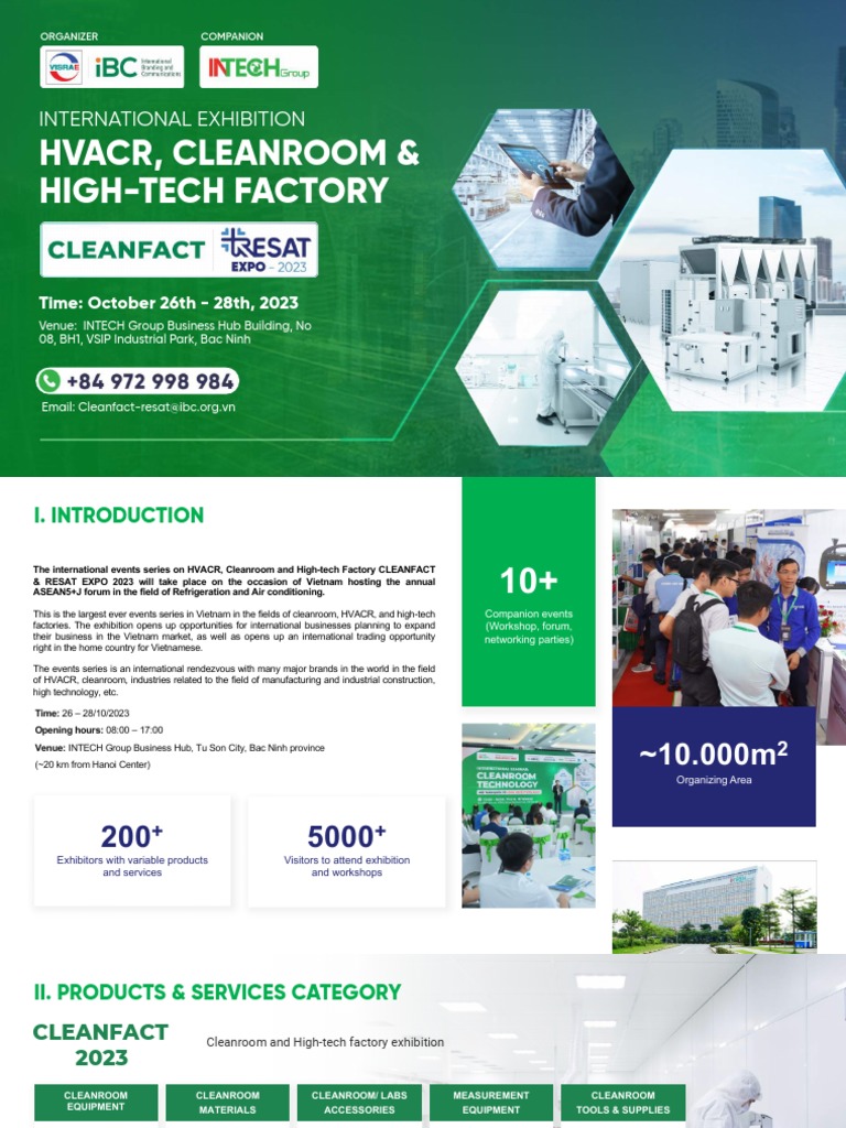 Eng E-Brochure Cleanfact Resat 2023 | PDF | Air Conditioning | Refrigerator