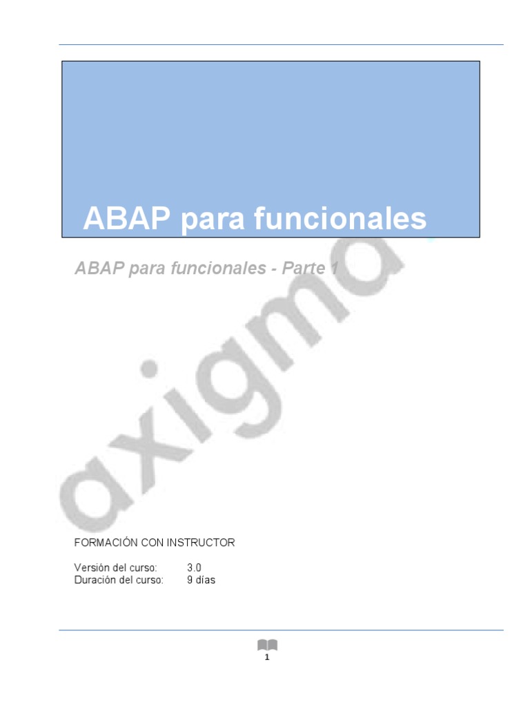 Abap Funcionales V3-0 | PDF | Ingeniería de software | Tecnologías de la información