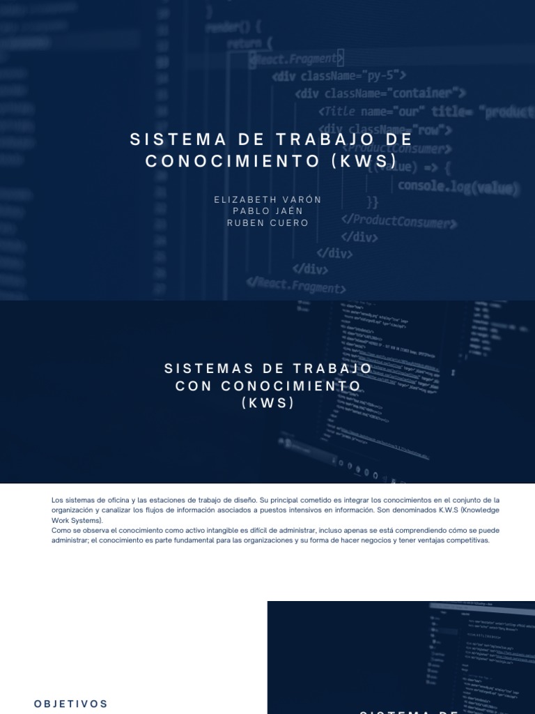 Sistema de Trabajo de Conocimiento (KWS) | PDF | Conocimiento | Información