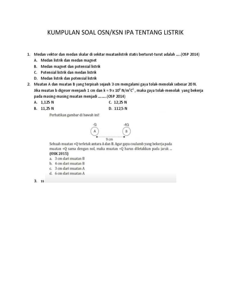 Kumpulan Soal Osn | PDF