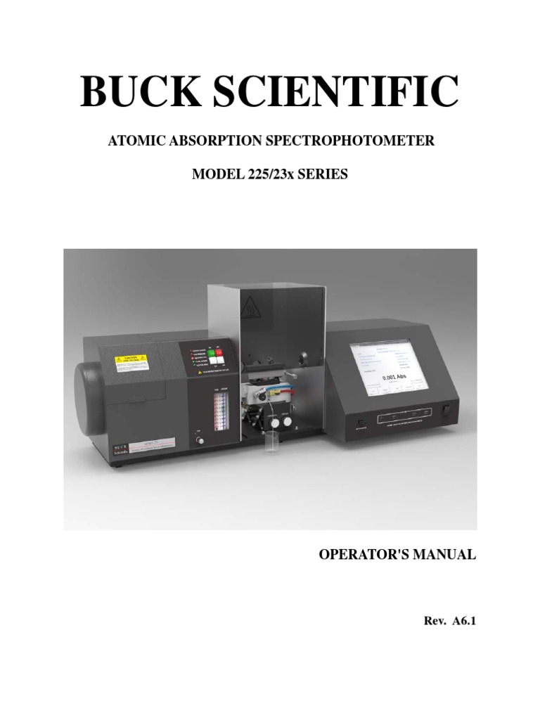 AA Buck | PDF | Atomic Absorption Spectroscopy | Atmosphere Of Earth
