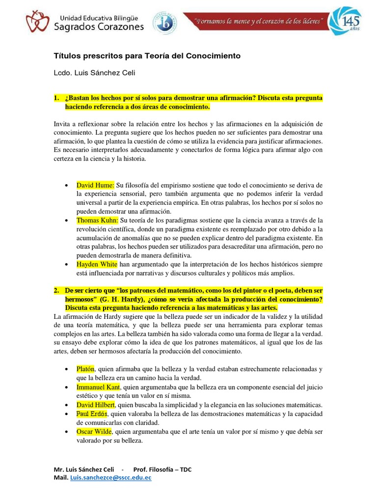 Reflexiones sobre el Conocimiento | PDF | Conocimiento | Realidad