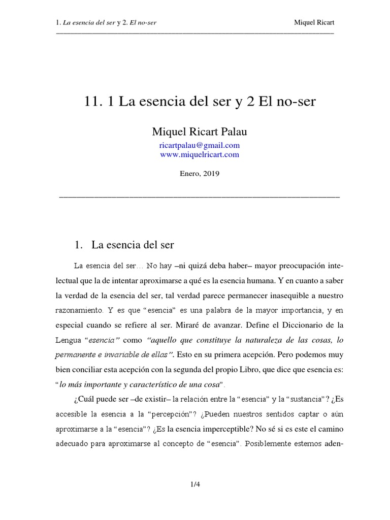 9 La Esencia Del Ser PDF | PDF | Esencia | Aristóteles