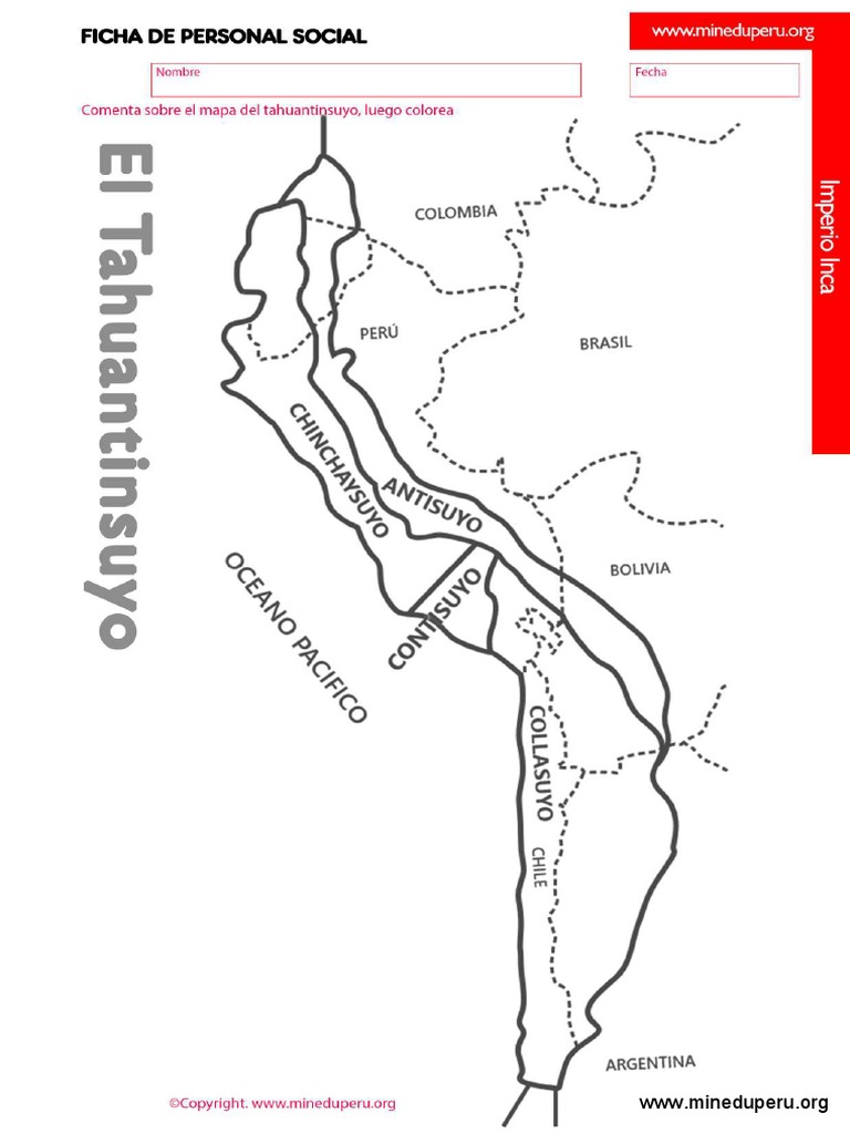 MAPA DEL TAHUANTINSUYO-COLOREAR | PDF