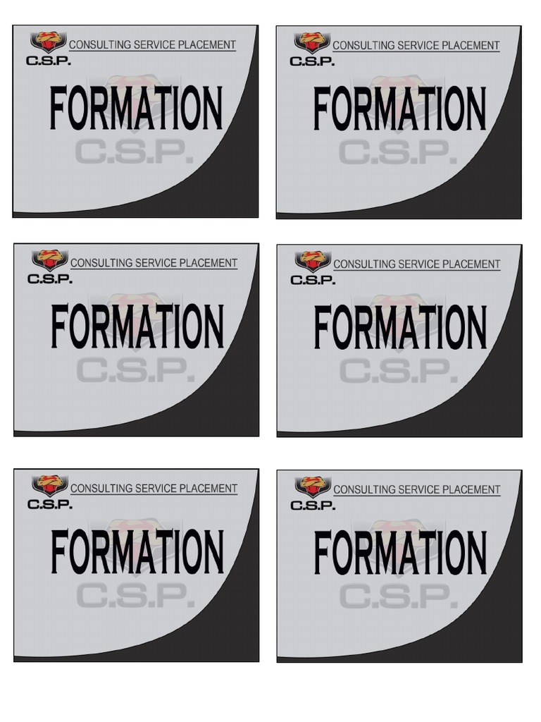 Formation | PDF