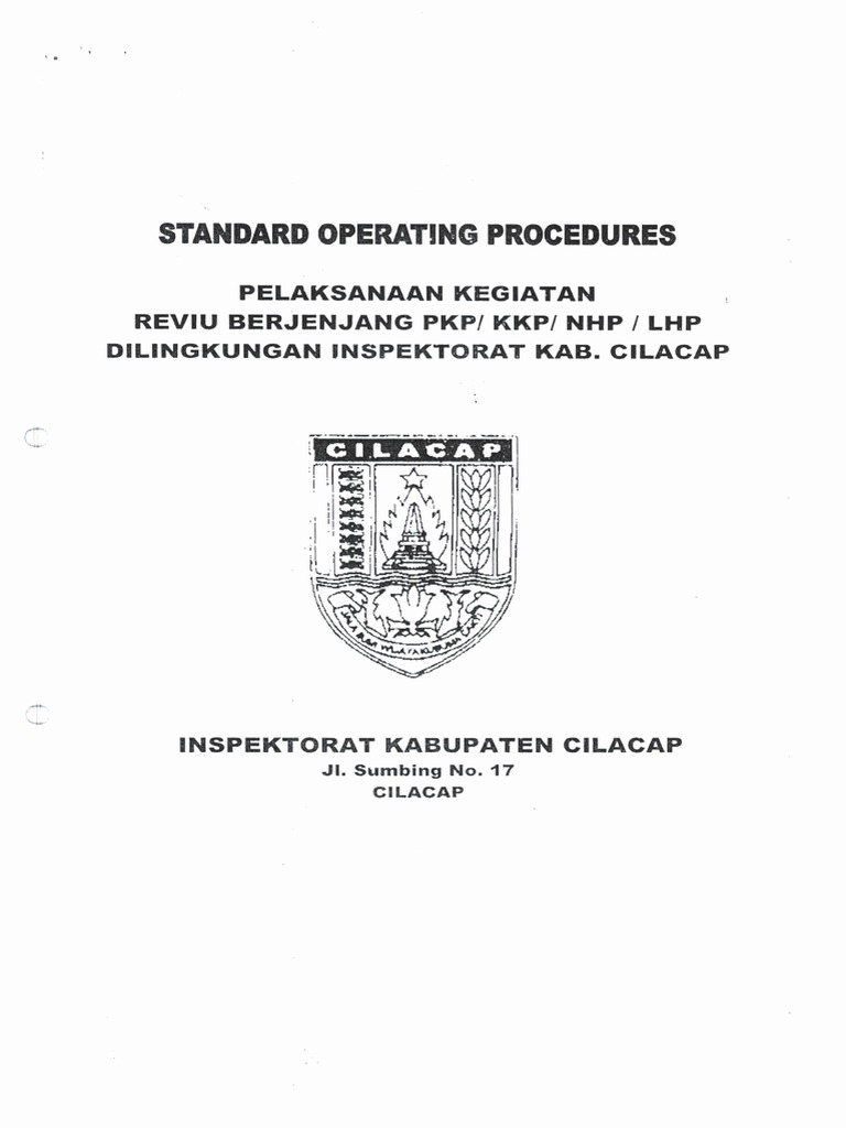 Sop Reviu Berjenjang PKP KKP NHP LHP Itkab Cilacap | PDF