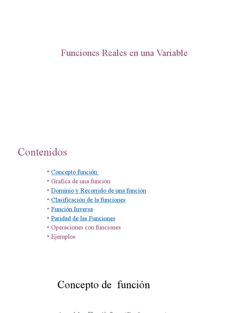 Funciones Reales de Variable Real | Descargar gratis PDF | Función (Matemáticas) | Conjunto ...