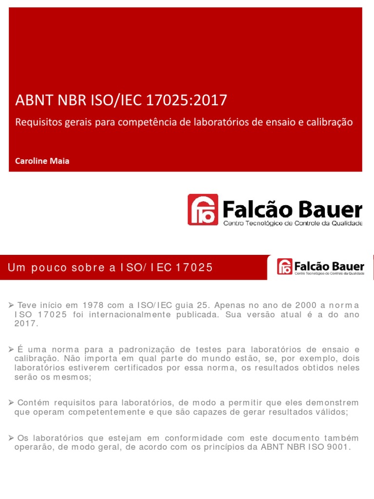 NBR Iso 17025-2017 | PDF | Science