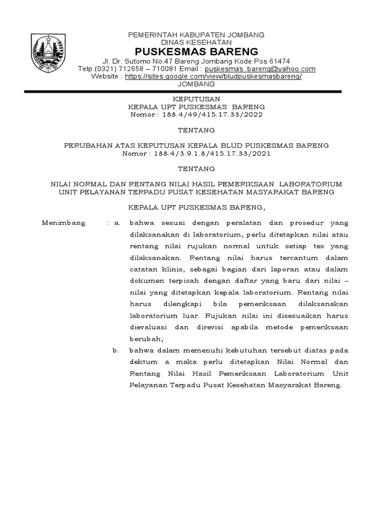 3.9.1.8 Nilai Normal Dan Rentang Nilai | PDF