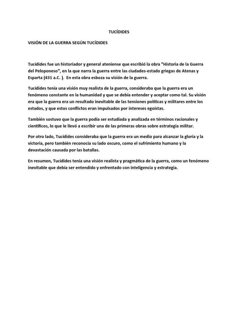 TUCÍDIDES | PDF
