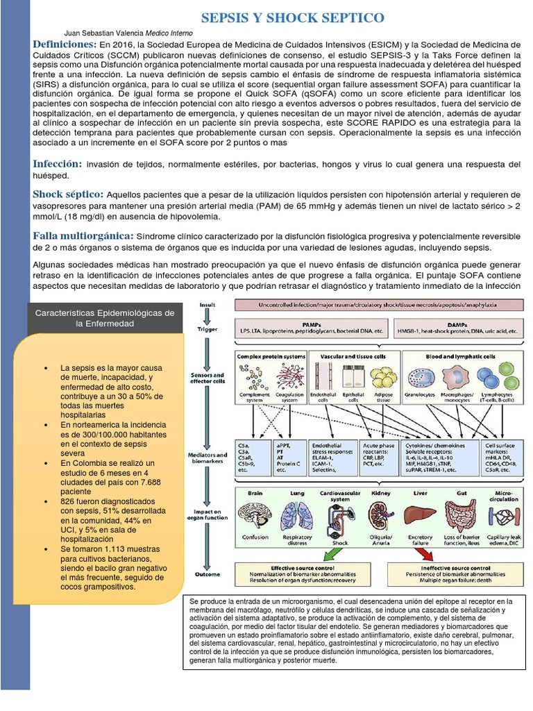 Sepsis y Shock Septico | PDF | Septicemia | Citocina