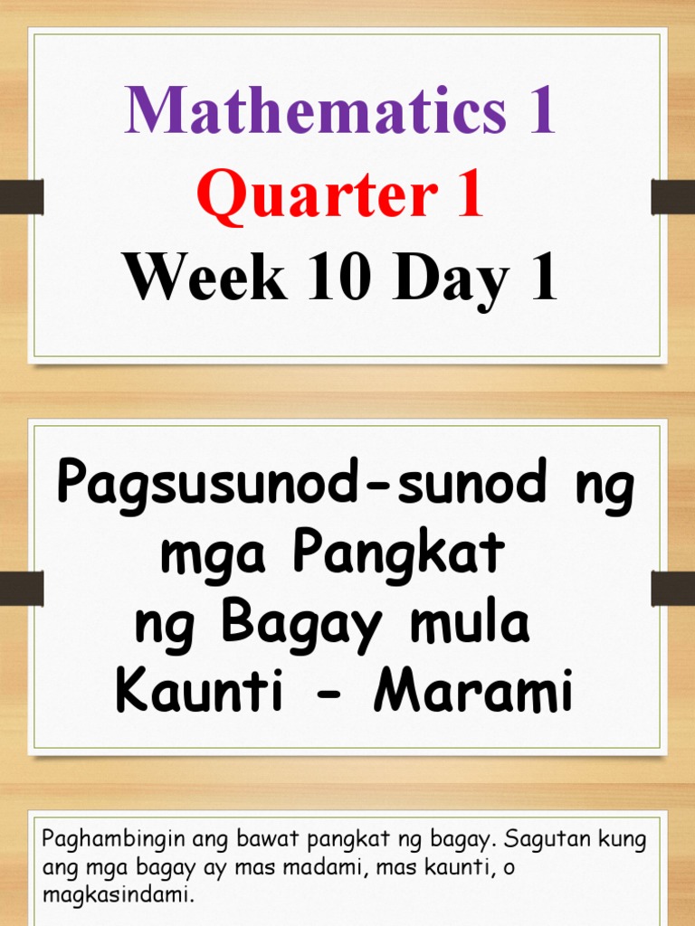 MATH W10 Oct 24 | PDF