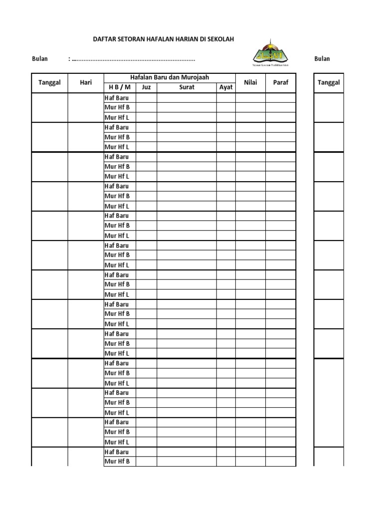 Buku Kontrol Setoran | PDF