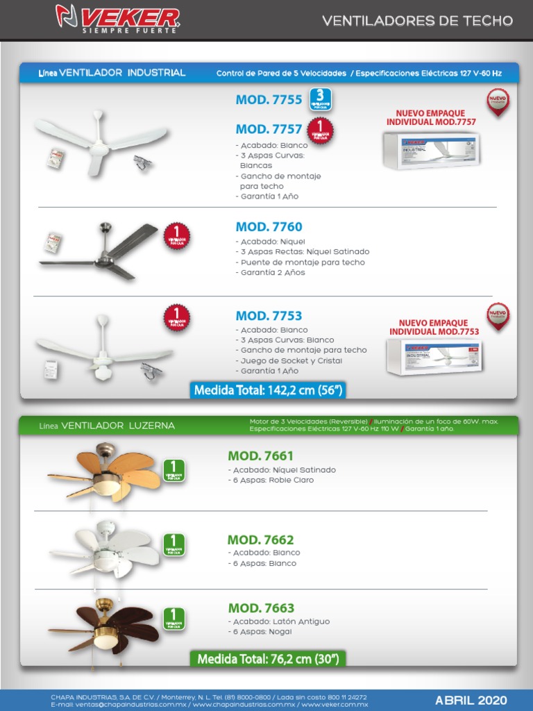 Catalogo Digital Veker Ventiladores | PDF | Estilos de carrocería ...