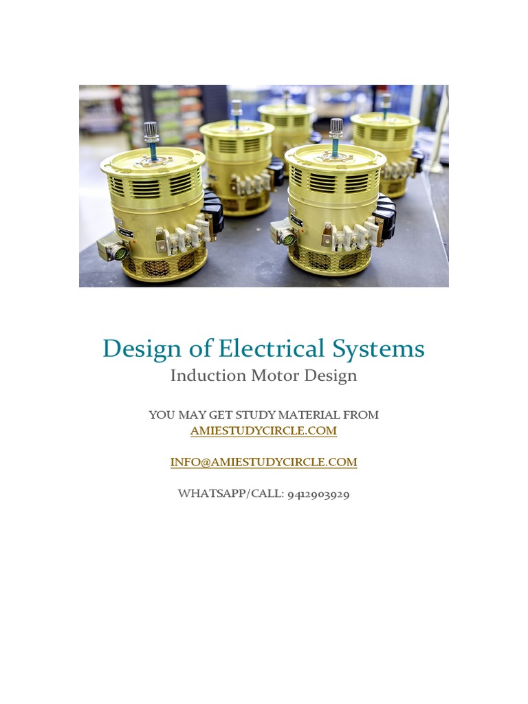 Free-Samples Amie Chapters Induction-Motor-Design | PDF | Electric ...