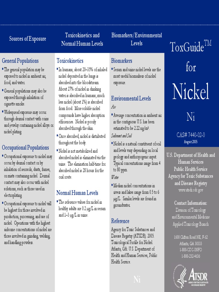 Nickel Exposure and Health Effects Guide | PDF | Nickel | Materials