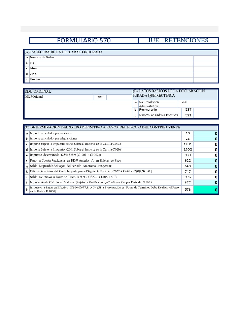 Form 570 | PDF | Impuestos | Finanzas del gobierno