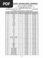 GTU Academic Calendar 2025-26 | PDF | Educational Stages | Vocational ...