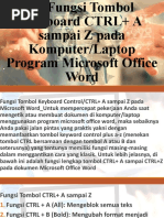 Mengenal Fungsi Tombol CTRL A Sampai Z Pada Keyboard | PDF