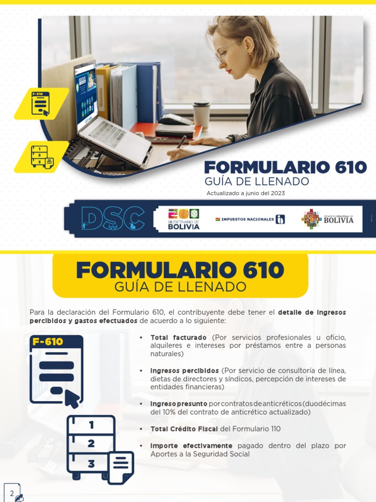 Guía Completa para Llenar Formulario 610 | PDF | Economias
