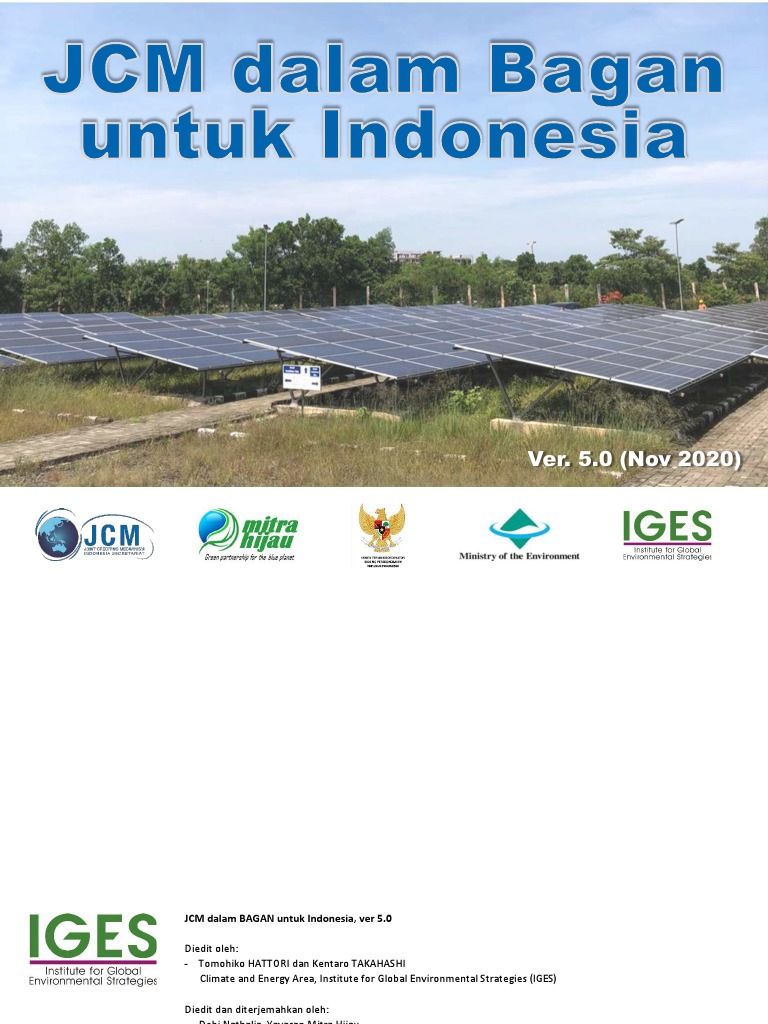 JCM untuk Indonesia: Panduan Proyek | PDF | Pengelolaan Keuangan & Uang | Teknologi & Rekayasa