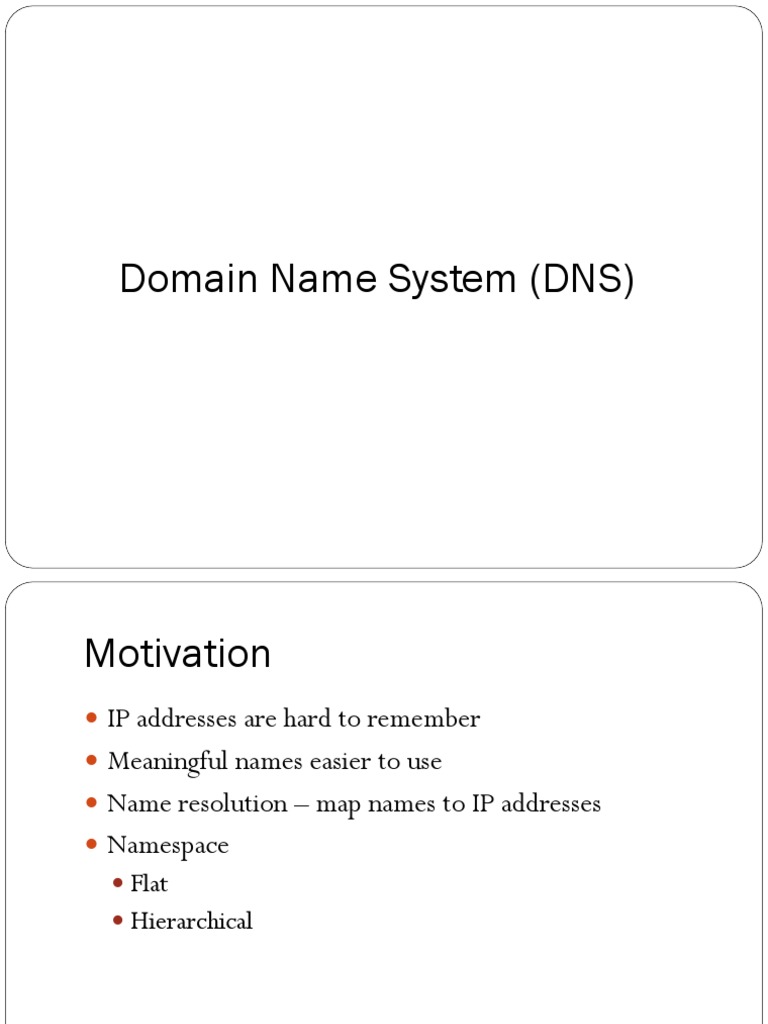 Domain Name System (DNS) | PDF | Domain Name System | Domain Name