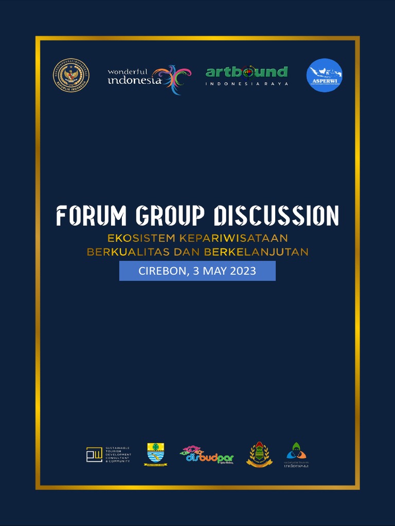 FGD Ekosistem Pariwisata Berkelanjutan | PDF