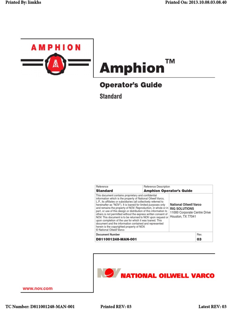 Amphion Standard Operator Guide | Download Free PDF | Free Software | Computing