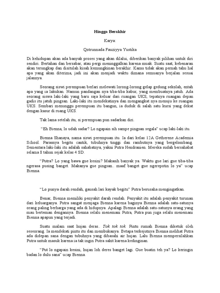 Qotrunnada Fauziyya Yustika - Hingga Berakhir | PDF