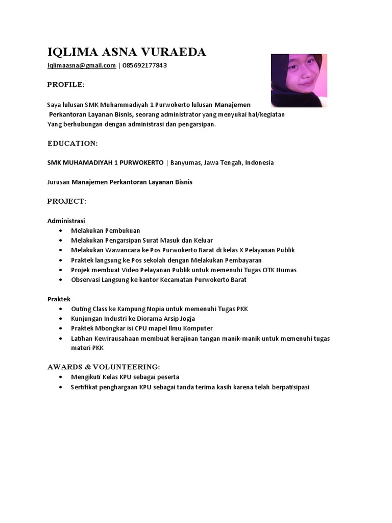Iqlima Asna Vuraeda | PDF | Karier & Perkembangan | Bisnis